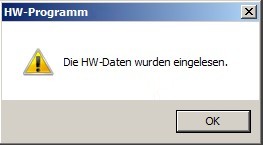 1.3. HW-Daten einlesen